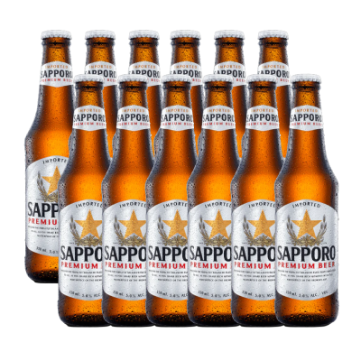 Sapporo Pint Beer 12 x 330ml – Alcohol Express