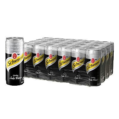 Schweppes Soda Water - CASE 24 x 330ml – Alcohol Express